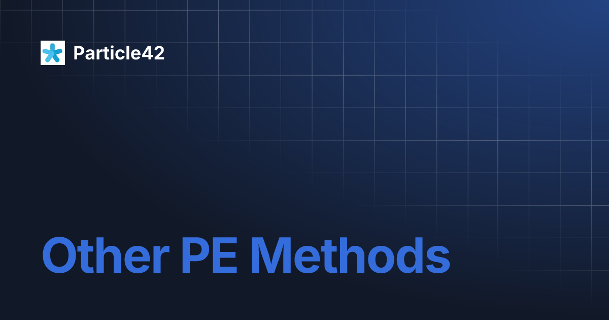 Other PE Methods | Particle42