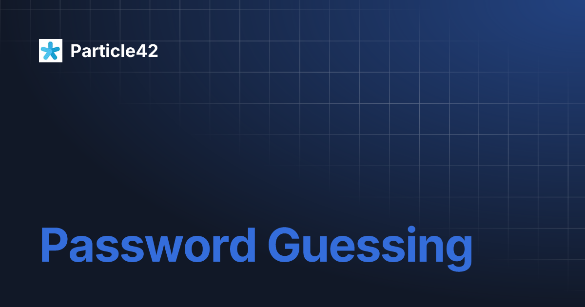 Password Guessing | Particle42